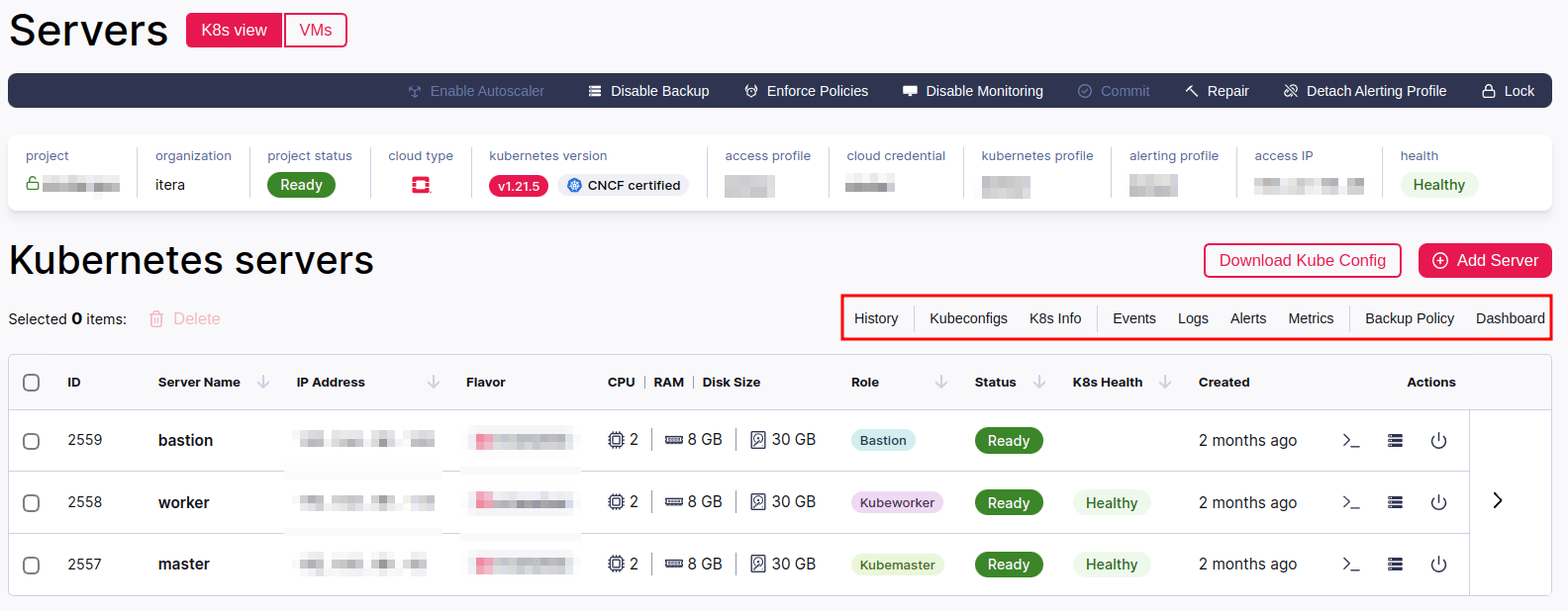 Available Monitoring tools - taikun.cloud